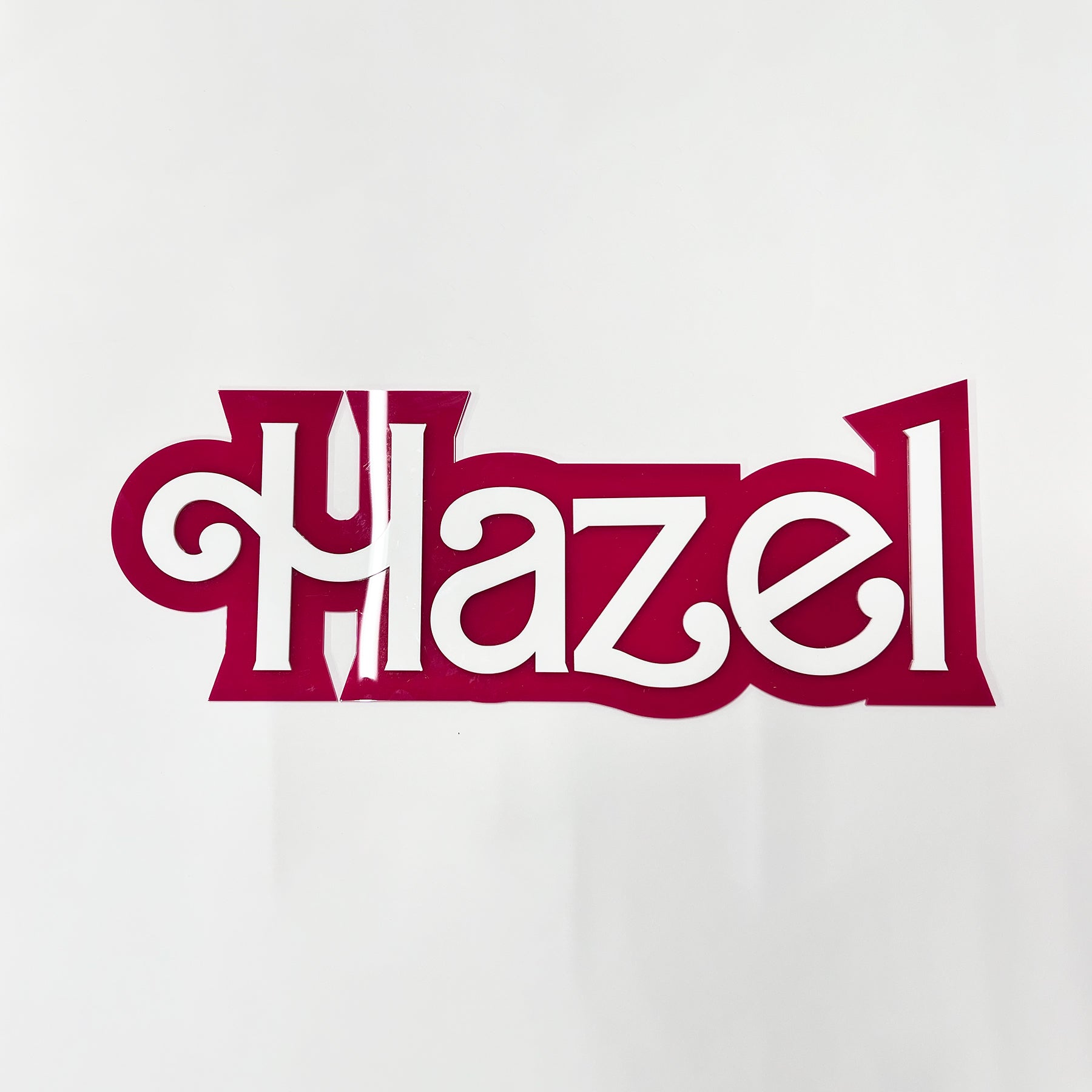 Barbie Acrylic Name Sign 60cm