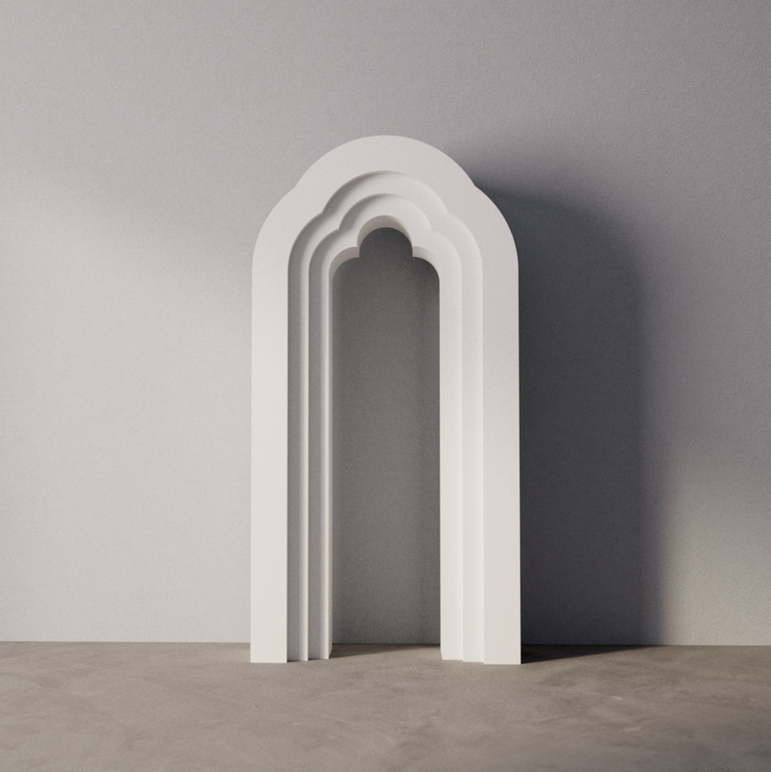 3D Backdrop Thin Layered Temple Arch