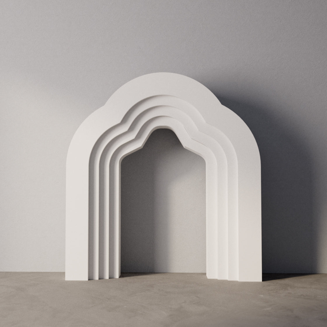 3D Backdrop Temple Arch