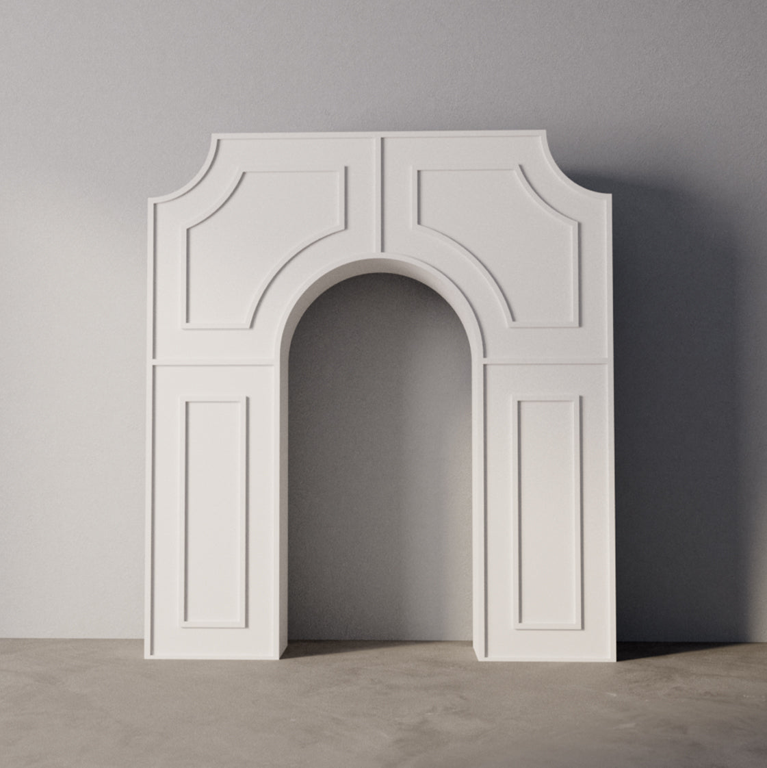 3D Backdrop Rectangle with Hollow Arch Detailed
