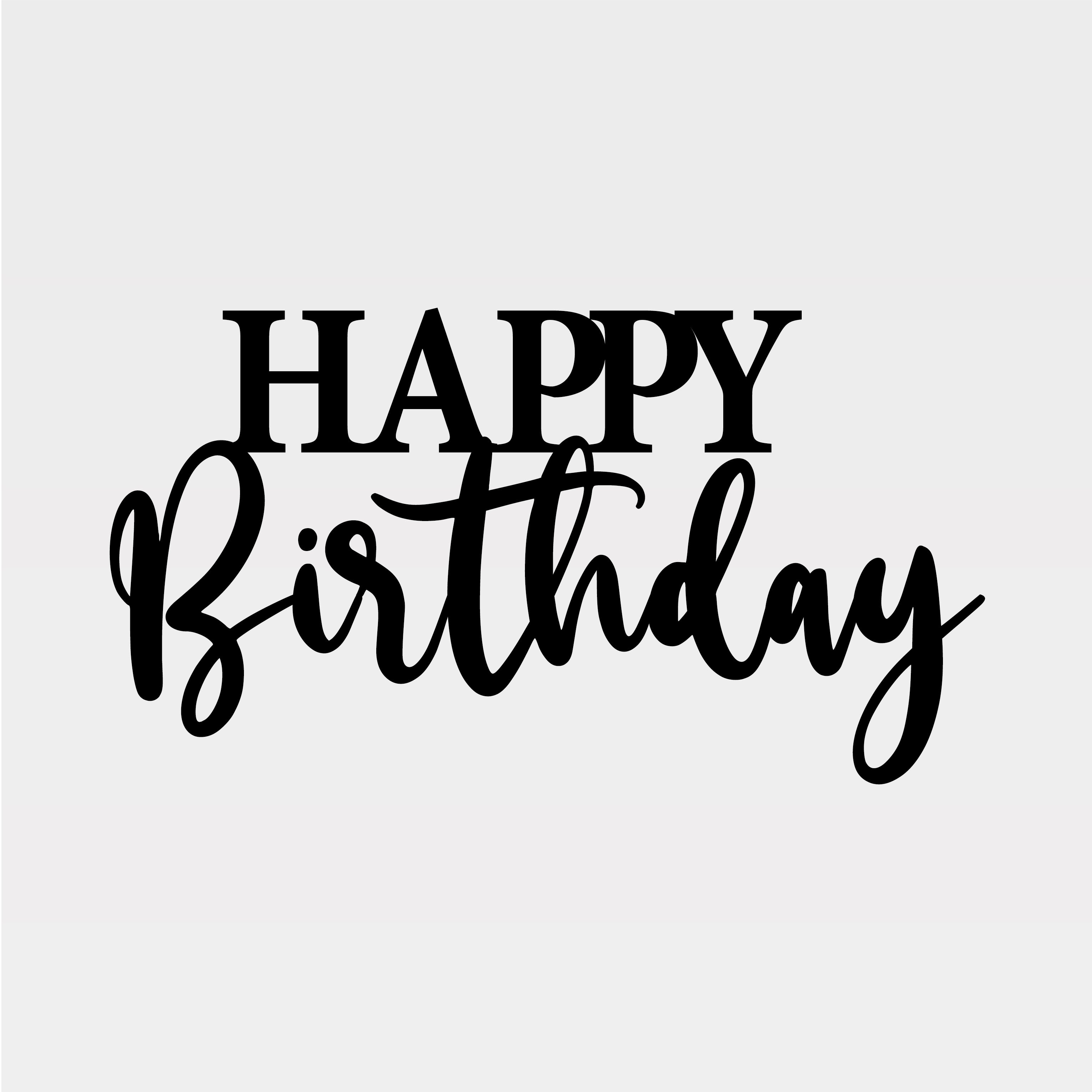 Happy Birthday Signage 6mm MDF