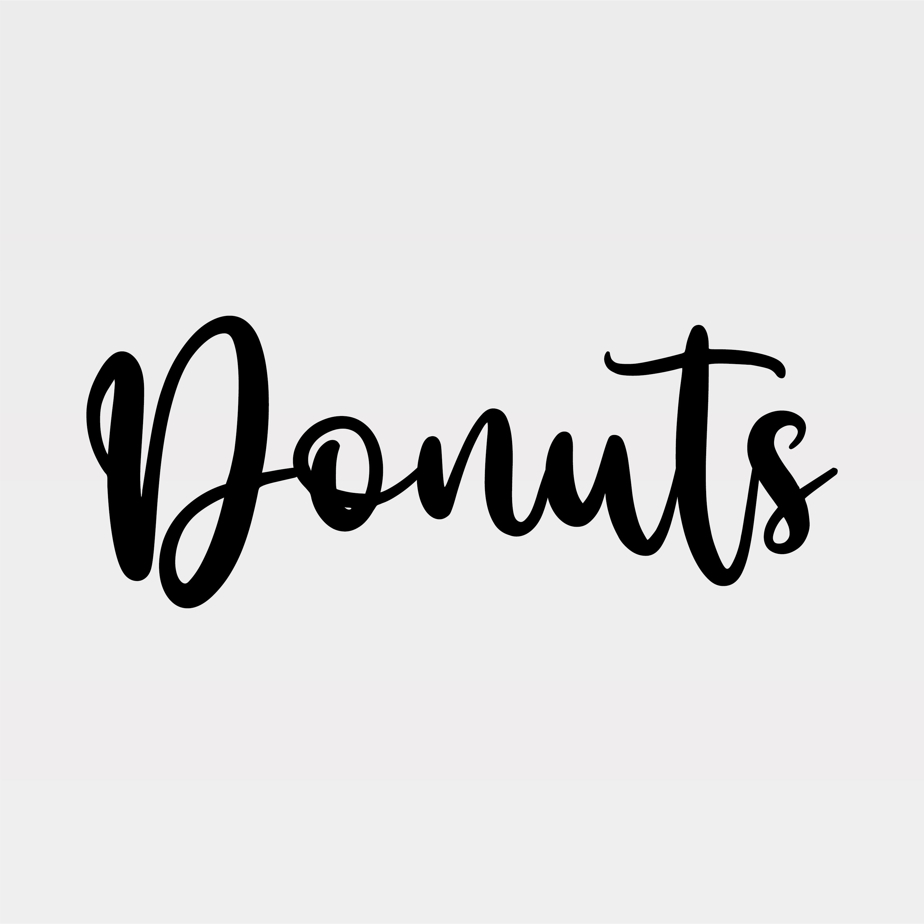 Donuts Signage 6mm MDF